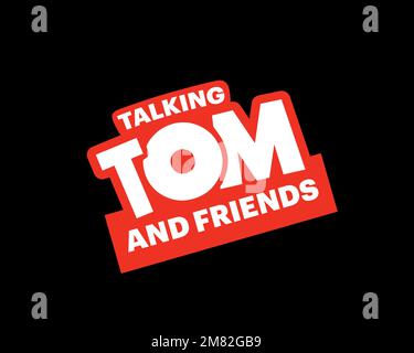 Talking Tom and Friends, rotated logo, white background B Stock Photo ...