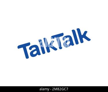 TalkTalk Group, rotated logo, white background B Stock Photo - Alamy