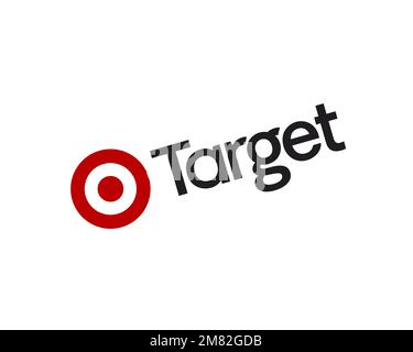 Target Australia, Rotated Logo, White Background B Stock Photo - Alamy