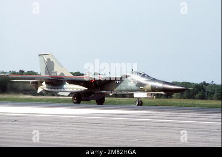 A right side view of an FB-111A aircraft of the 509th Bombardment Wing ...