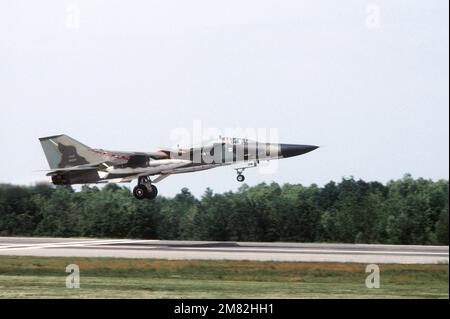 A right side view of an FB-111A aircraft of the 509th Bombardment Wing ...