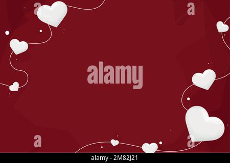 Vector heart string border geometric pattern background Stock Vector Image & Art - Alamy