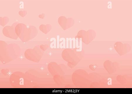 Sparkle heart pattern vector peach background Stock Vector Image & Art ...