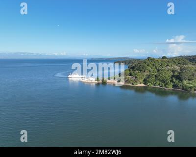 Aerial View of Playa Naranjo and the Naranjo Ferry in the Golfo de ...