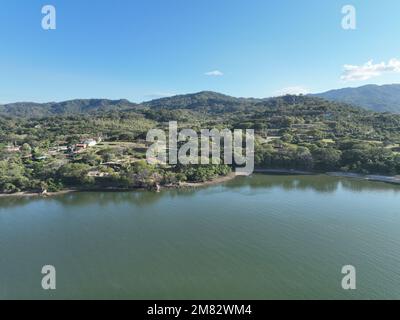 Aerial View of Playa Naranjo and the Naranjo Ferry in the Golfo de ...