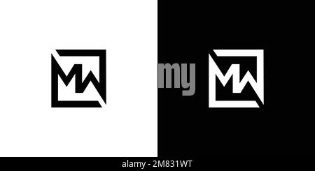 modern and sophisticated letter MW initials logo design Stock Vector ...