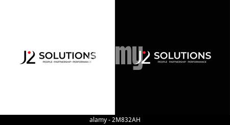 unique and modern J2 letter logo design 2 Stock Vector Image & Art - Alamy