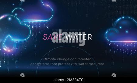 Save water environment template vector Stock Vector Image & Art - Alamy