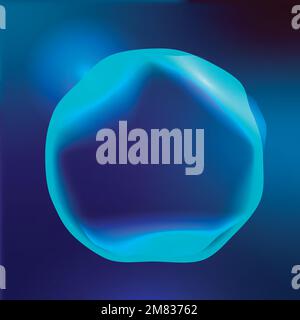 Virtual assistant technology circle vector graphic in neon pink Stock ...