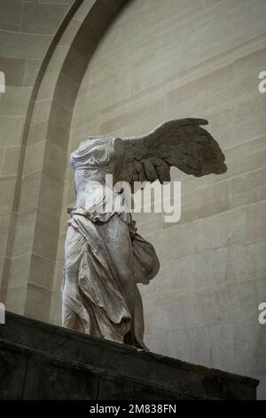 The Louvre in Paris, France, goddess of victory Stock Photo - Alamy
