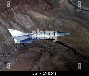 A right side view of a Training Wing 2 TA-4J Skyhawk aircraft parked on ...