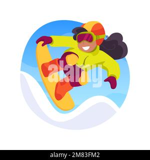 Snowboard tricks isolated cartoon vector illustration Stock Vector ...