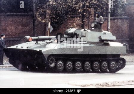 A Soviet M-1974 122mm self-propelled howitzer. Country: Unknown Stock ...