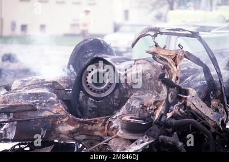 The car bomb that exploded behind the 435th Tactical Air Wing ...
