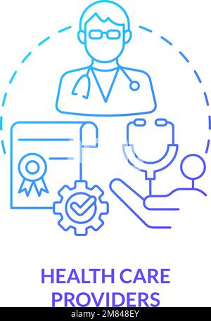 Health care providers blue concept icon Stock Vector Image & Art - Alamy