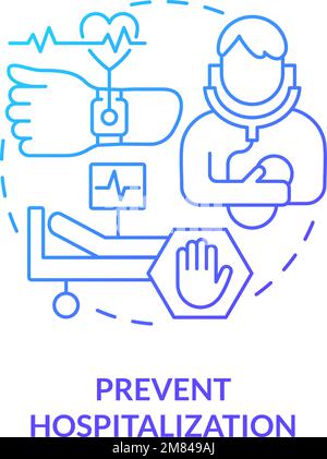 Prevent hospitalization concept icon Stock Vector Image & Art - Alamy