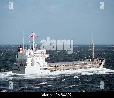 A starboard quarter view of the Soviet merchant ship J. BROZ TITO ...