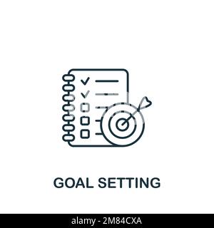 Goal Setting icon. Monochrome simple Talent Development icon for ...