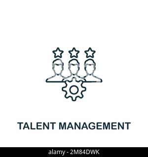 Talent Management icon. Monochrome simple Talent Development icon for ...