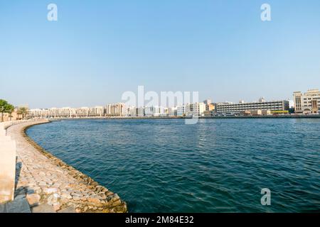 The Al Shindagha Historical District sits alongside the Dubai Creek ...