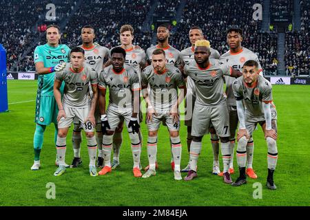 Udinese Calcio players line up during Serie A 2025/26 football match between FC Internazionale ...