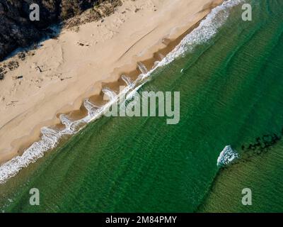 Amazing Aerial view of Vaya beach at Irakli area, Burgas Region ...