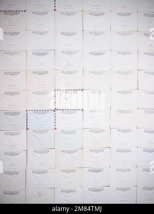 Lot of Post envelopes, background,1970s - 1980s Stock Photo - Alamy