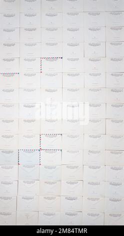 Lot of Post envelopes, background,1970s - 1980s Stock Photo - Alamy