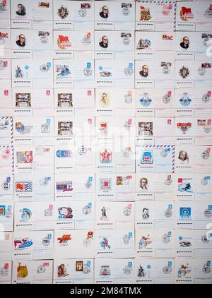 Lot of Post envelopes, background,1970s - 1980s Stock Photo - Alamy