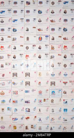 Lot of Post envelopes, background,1970s - 1980s Stock Photo - Alamy