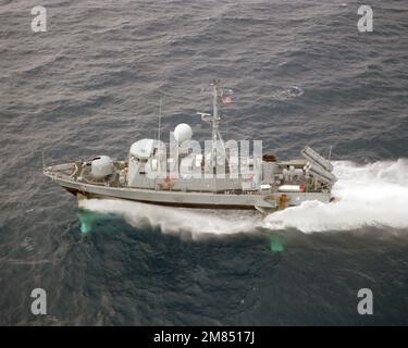 The USS AQUILA (PHM-4), a hydrofoil of Patrol Combatant Missile ...