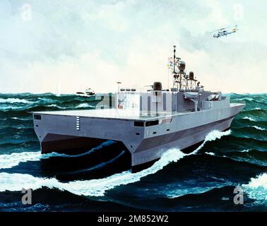 The SWATH (Small Waterplane Area Twin Hull) pilot vessel 'Groden' is ...
