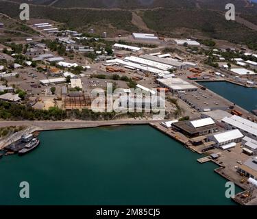 An aerial view of a portion of the naval station. Base: Naval Station ...