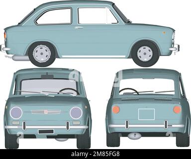 detailed custom car cartoon vector illustration Stock Vector Image ...