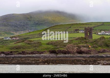 ruins of an old folly tower called Hussy's' Folly or Hussey's Folly on ...