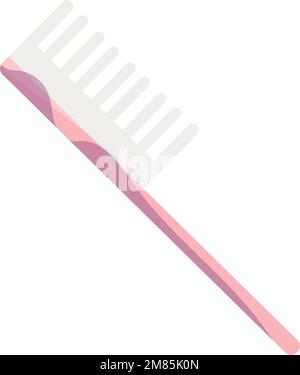 Vector illustration of brush and hair symbol. Set of hairbrush stock ...