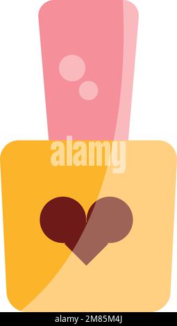 Care nail kit icon flat vector. Polish pedicure. Cuticle woman Stock ...