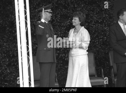 GEN Larry D. Welch is sworn in as CHIEF of STAFF of the Air Force while ...