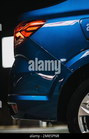 Dacia Logan 2023 - Iron Blue Stock Photo - Alamy