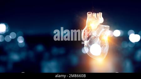 Innovative medicine concept. Heart symbol Stock Photo - Alamy