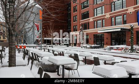 A beautiful shot of the North Loop neighborhood in Minneapolis Stock ...