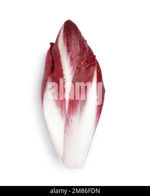 Bunch of fresh red endive on white background Stock Photo - Alamy