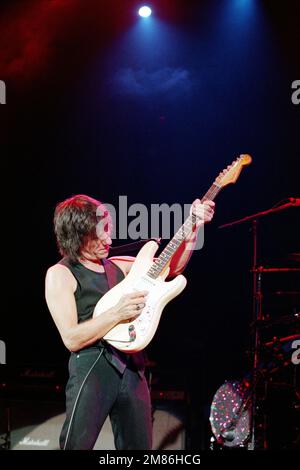 Jeff Beck performing live at London's Shepherds Bush Empire. UK. 9th ...