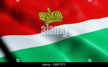 Federal subjects of Russia flag of Kaluga Oblast Stock Photo - Alamy