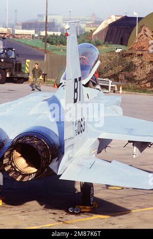 An air-to-air rear view of a 36th Tactical Fighter Wing F-15C Eagle ...