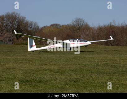 A Glaser-Dirks DG-505 Elan Orion glider at a private airfield West ...