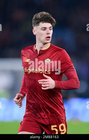 Rome, Italy. January 12, 2023, Radu Matei Dr?gu?in of Genoa CFC during ...