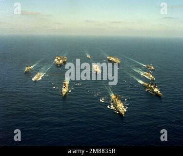 The USS Saratoga (CV-60) is an aircraft carrier that refuels at sea ...