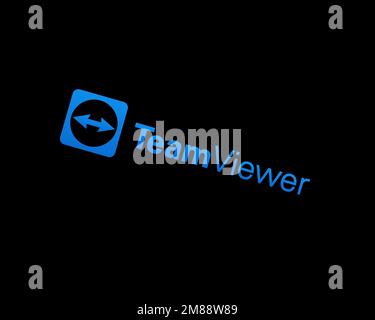 TeamViewer, Logo, Black background Stock Photo - Alamy