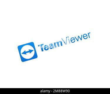 TeamViewer, rotated logo, white background B Stock Photo - Alamy